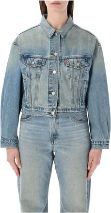 Levi's Femme, Vestes, Bleu, Taille: 40 FR Shrunken 90s Trucker