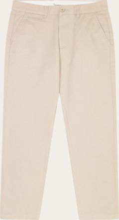 Knowledge Cotton Apparel Herren vegan Chinohose Flint Wide Hellgrau