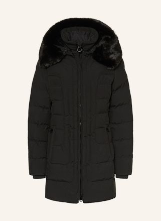 Wellensteyn Wellensteyn Steppmantel Belvitesse Long Mit Dupont Sorona-Isolierung Und Abnehmbarem Kunstpelz schwarz