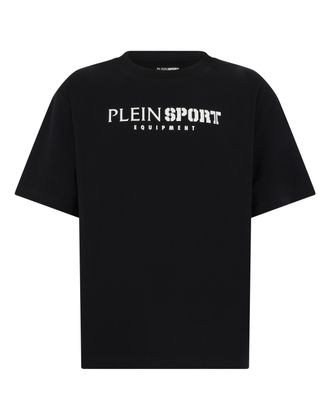 Plein Sport Round Neck T-Shirt Reflective Scratch