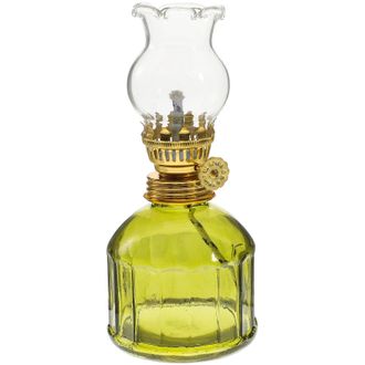 BESPORTBLE Vintage Öllampe aus Glas Petroleumlampe mit Retro Design Sturmlaterne für Innen und Außendekoration Rustikale Petroleumlaterne für Stimmungsvolle Atmo