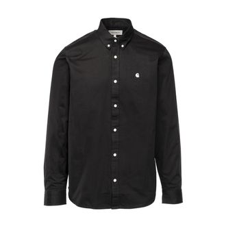 Carhartt Work in Progress Homme, Chemises, Noir, Taille: L Chemise en Twill de Coton Madison Noire