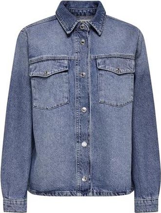 Only Onlella L/S Pocket Shirt Tai519 DNM Noos Chemise en Jean, Denim Bleu médium, M Femmes