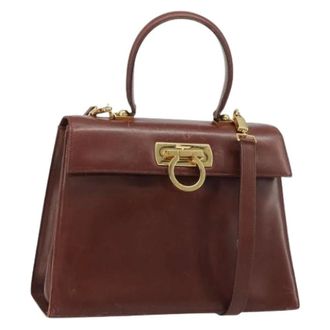 Ferragamo Sac &agrave; main Pre-owned - Femme - Pre-owned - Brun - Taille: ONE Size