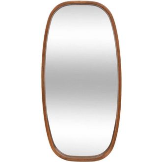 Atmosphera Atmosphera - Miroir ovale Jasna bois 80x40cm cr&eacute;ateur dint&eacute;rieur