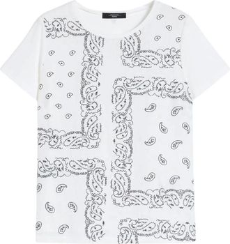 Max Mara Femme, Tops, Blanc, Taille: 38 FR T-shirt en jersey de coton