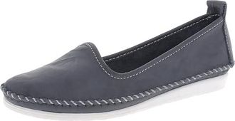 Andrea Conti 0027449 Mocassins pour Femme, Pointure:41 EU, La Couleur:Bleu