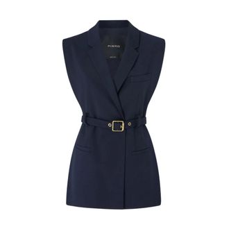 Pinko Nuraqus Weste - - Jackets - Damen - Blau - M