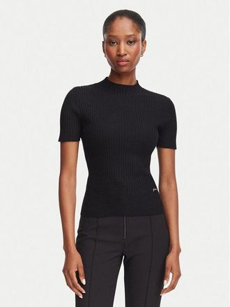 Guess Bluse W6YR23 Z0967 Schwarz Slim Fit