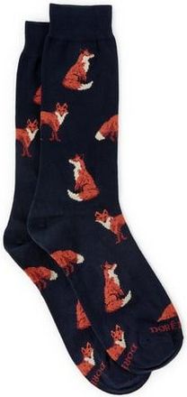Doré Doré Goldenes vergoldet - halbe hochgedruckte Socken - Blau