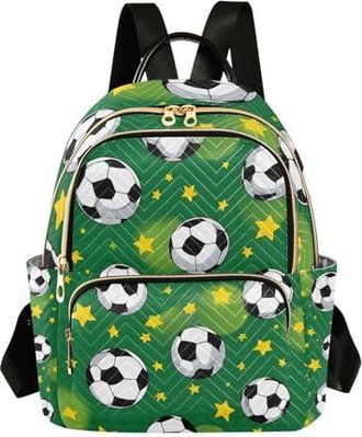 Mnsruu Mini sac à dos pour femme Vert Football Petit sac à dos tendance pour femme Sac à dos décontracté Sac à dos Sac à dos, Multi1119, M