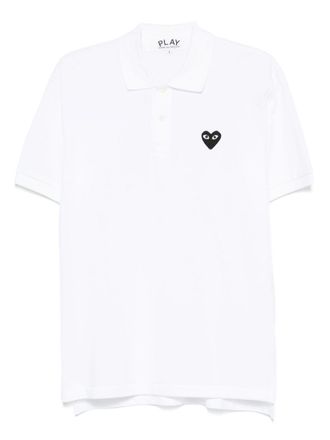 Comme Des Gar&ccedil;ons Comme Des Garcons Polo En Coton Coeur Noir