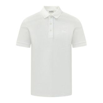 Burberry Homme, Tops, Blanc, Taille: 2XL Eddie EKD Polo