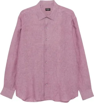 Ermenegildo Zegna Homme, Chemises, Rose, Taille: L Chemise habill&eacute;e &agrave; manches longues
