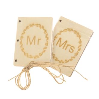 Garneck 4 St&uuml;ck Holz Gel&uuml;bde Notizbuch Kraftvolles Kraftpapier Ehegel&uuml;bdebuch mit Juteschnur Rustikale Hochzeitsdekoration und Andenken f&uuml;r Hochzeitstag