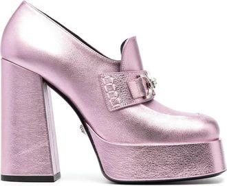 Versace Loafer - Flat Shoes Pinkpalladium - Gr. 37,5 (EU) - in Gold - für Damen