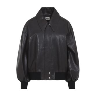 Khaite Femme, Vestes, Brun, Taille: 36 FR Leather Vestes