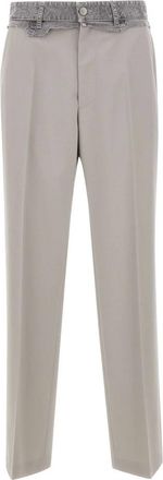 Maison Margiela Homme, Pantalons, Gris, Taille: L Pantalon Droit