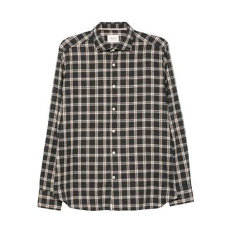 Tintoria Mattei Langarm-Hemd mit Karomuster - - Shirts - Herren - Beige - 2XL