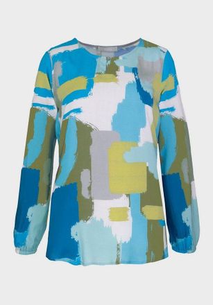 bianca Druckbluse ALINA mit modischem Allover-Print in Trendfarben