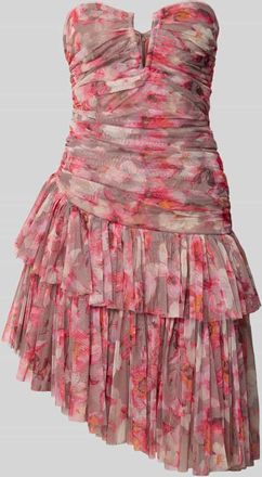 Lace & Beads Knielanges Cocktailkleid im Stufen-Look