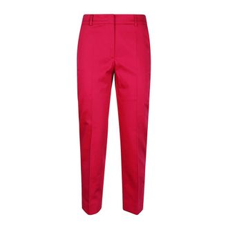 Max Mara Schmal geschnittene Hose - - Trousers - Damen - Rot - XS