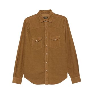 CHESAPEAKE'S Western Samt-Hemd Flagstaff - - Shirts - Herren - Braun - M
