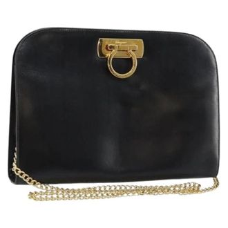 Ferragamo Pre-owned Ledertasche zum Umh&auml;ngen - - Pre-owned - Damen - Schwarzk - ONE SIZE