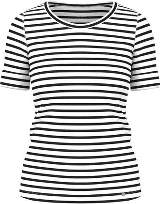 Marc Cain Damen T-Shirt aus Baumwoll-Ripp