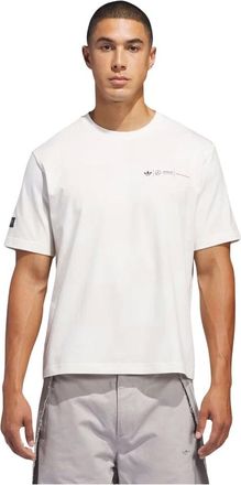 adidas Homme, Tops, Blanc, Taille: L Logo Motif T-Shirt