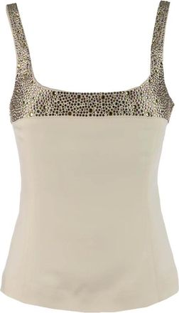 Genny Femme, Tops, Blanc, Taille: 36 FR Haut Orn&eacute;