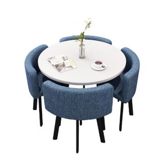 Generic Konferenztisch-Set, 4 St&uuml;hle mit Tisch, K&uuml;chentisch mit 4 St&uuml;hlen, platzsparender Empfangstresen, Fr&uuml;hst&uuml;cksbartisch, Lounge- und Besprechungsm&ouml;bel, 3