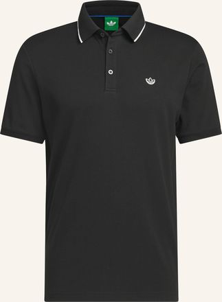 adidas Originals Adidas Originals Piqu&eacute;-Poloshirt Originals Twistknit Trefoil Regular Fit schwarz