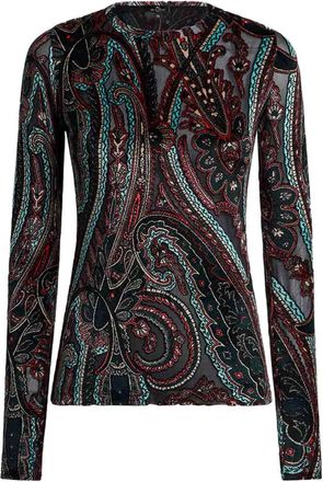Etro Pull Col Rond - Multicolore