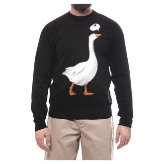 Moschino Schwarzer Pullover - - Knitwear - Herren - Schwarzk - L