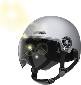 Generic Fahrradhelme f&uuml;r M&auml;nner und Frauen - Halb-Scooter-Helme, hoher Schutz, Sto&szlig;d&auml;mpfer, Rollerhelm, Kletterhelm, Skating-Schutzausr&uuml;stung f&uuml;r Erwachsene u