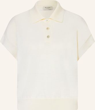 Maerz Maerz Muenchen Strick-Poloshirt weiss