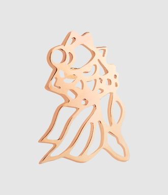 Ginette NY Boucle dOreille Puce Goldfish Or Rose (vendue &agrave; lunit&eacute;)