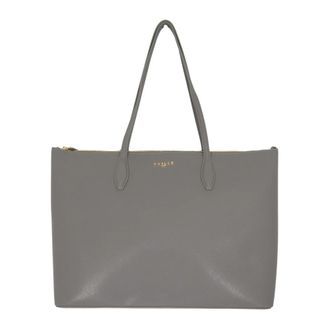 Ga&euml;lle Paris Maxi Shopper aus Kunstleder Saffiano - - Bags - Damen - Grau - ONE SIZE