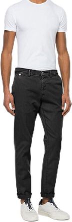 Replay Herren Chino Benni Regular-Fit mit Stretch, Black 040 (Schwarz), 40W/34L