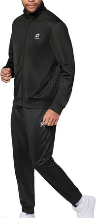 Lotto Trainingsanzug Herren schwarz Größe XXL I Sportanzug Regular Fit aus 100% Polyester I Freizeitanzug mit elastischem Bund & praktischen Seitentaschen I