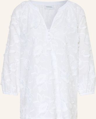 Comma Comma Blusenshirt Mit 3/4-Arm weiss