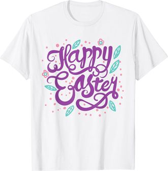 BDAZ Frohe Ostern, Design: Rosa, Blau, Violett T-Shirt