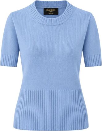 Gran Sasso Maille col rond - Femme - Pulls - Bleu - Taille: 44 FR