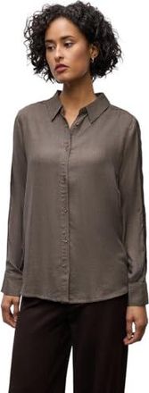 Street One 3412102 Chemisier à Rayures Gallon, Dark Nomad Brown Mel, 44 Femmes