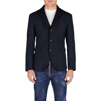 Dsquared2 Marineblauer Stretch-Wollblazer - - Jackets - Herren - Blau - M