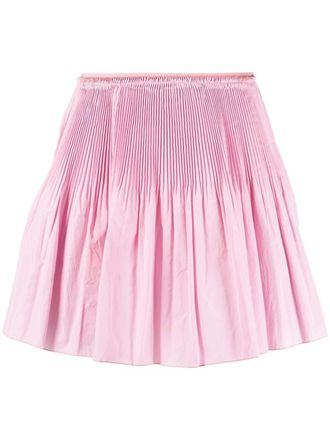 Red Valentino jupe pliss&eacute;e &agrave; coupe trap&egrave;ze - Rose