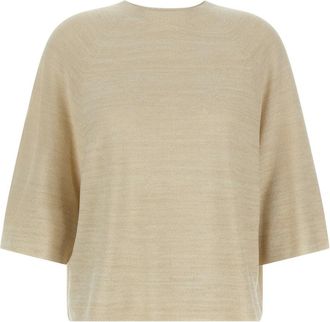 Fabiana Filippi Femme, Pulls, Jaune, Taille: 42 FR Maille Ras du Cou