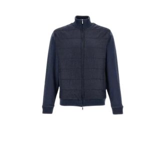 Fay Giubbino Zip Ricamo - - Jackets - Herren - Blau - XL