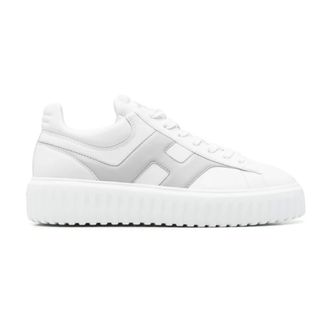 Hogan Homme, Chaussures, Blanc, Taille: 39 1/2 EU Chaussures plates &agrave; lacets